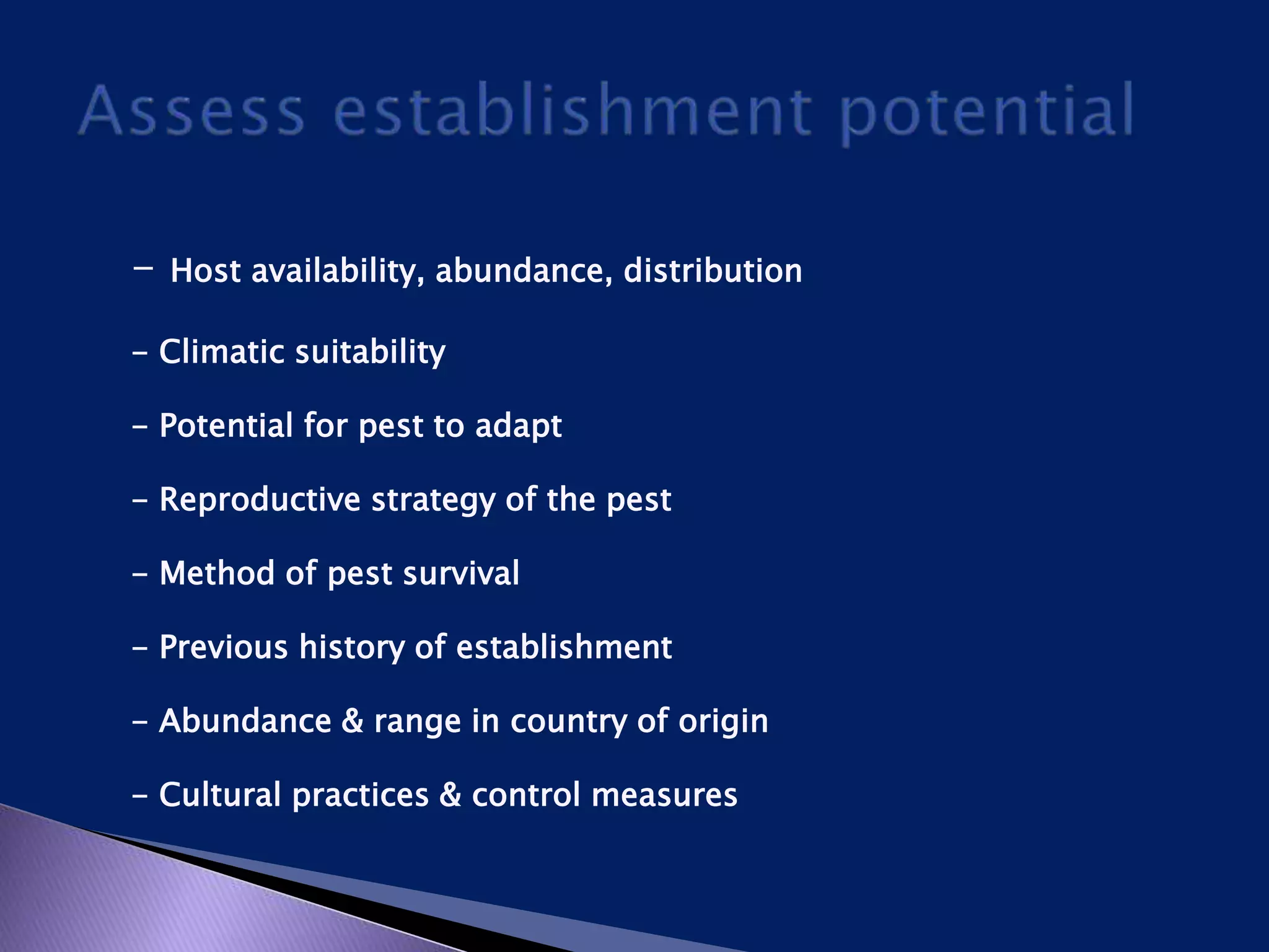 Pest risk analysis (pra) | PPTX