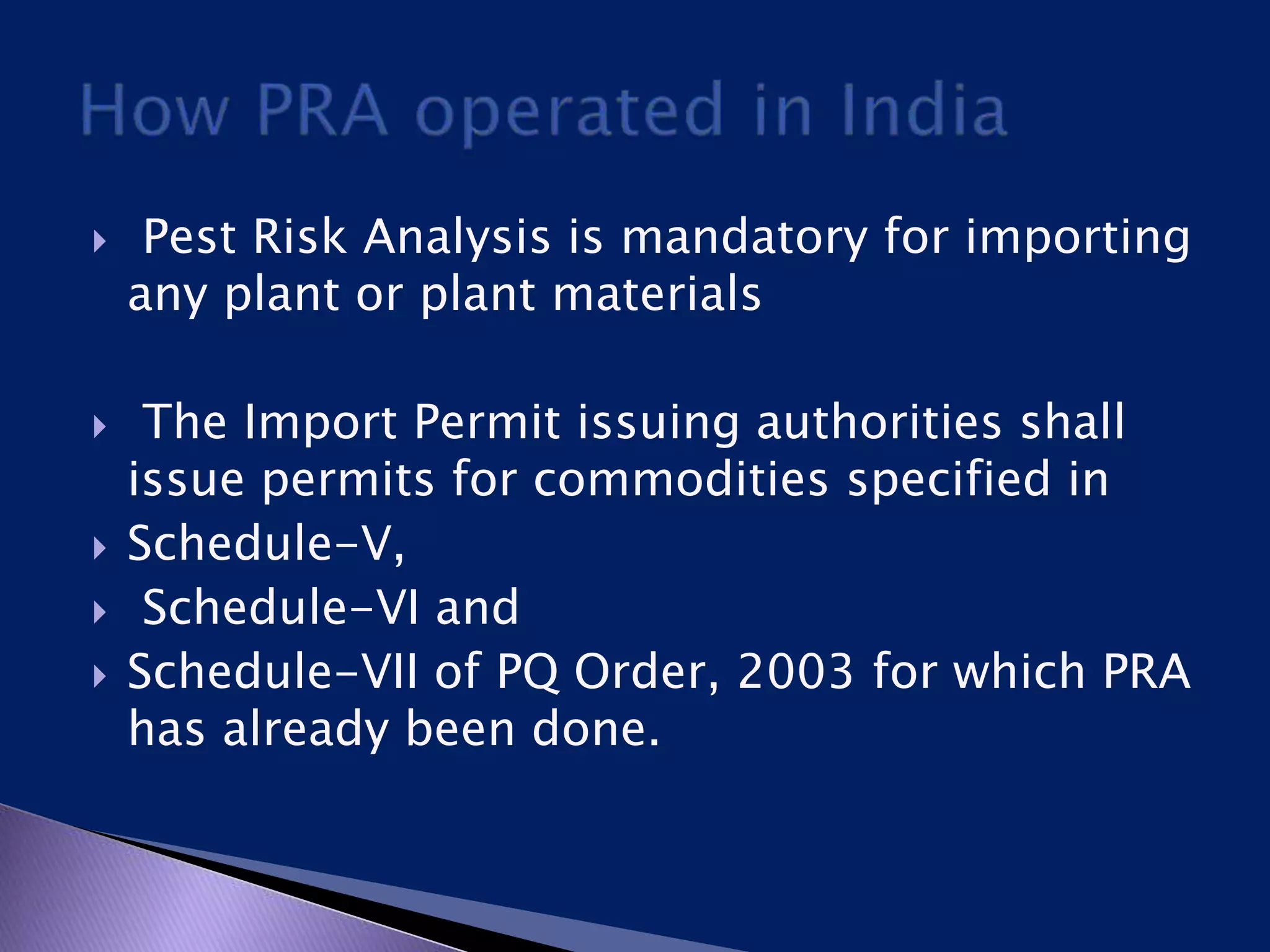 Pest risk analysis (pra) | PPTX