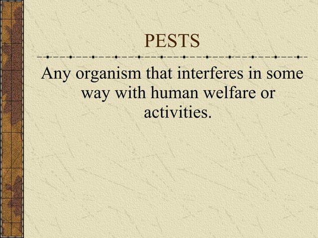 Pests.Toxicology.Food Notes | PPT
