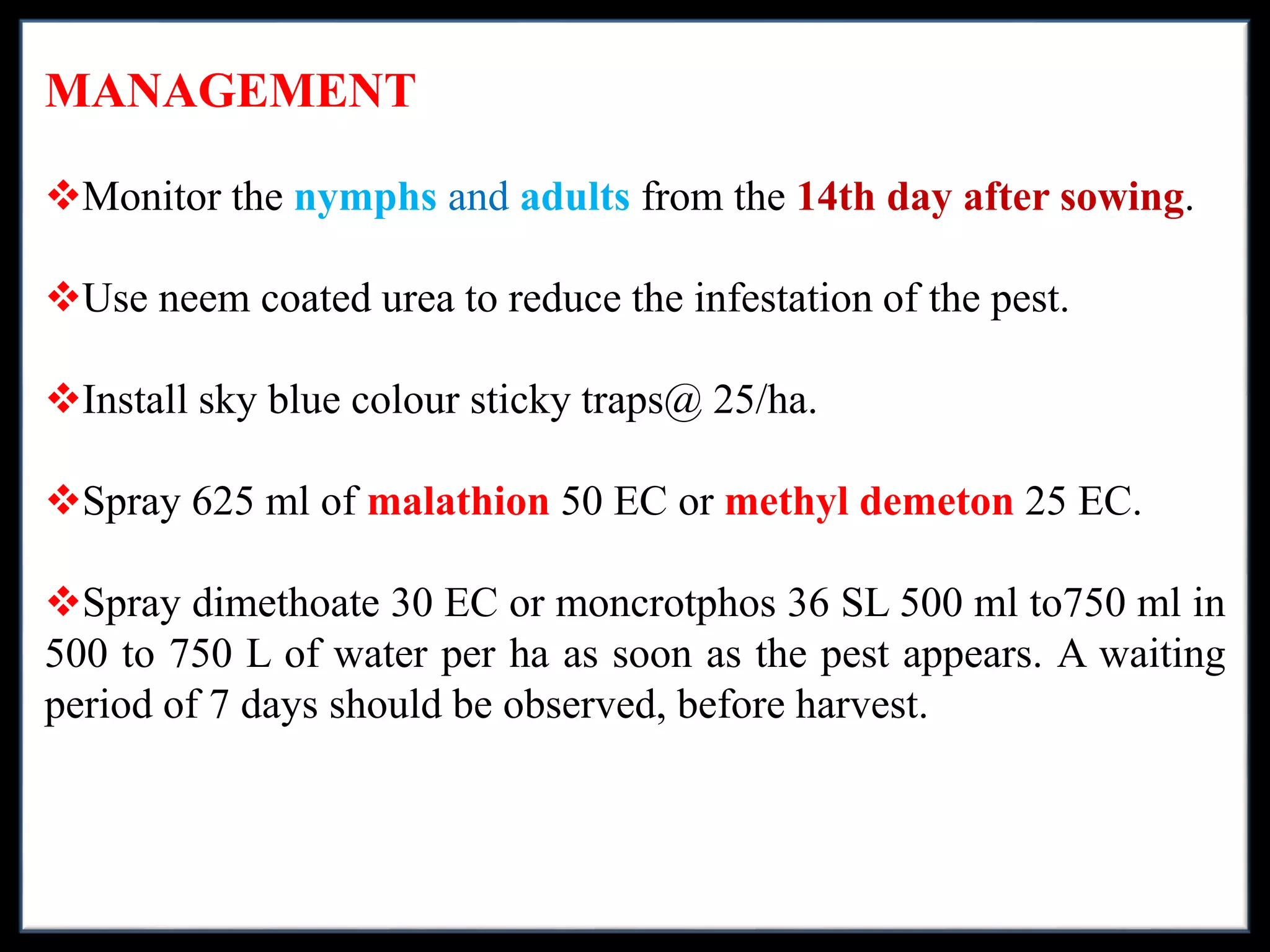 Pests of cotton and their management | PPTX