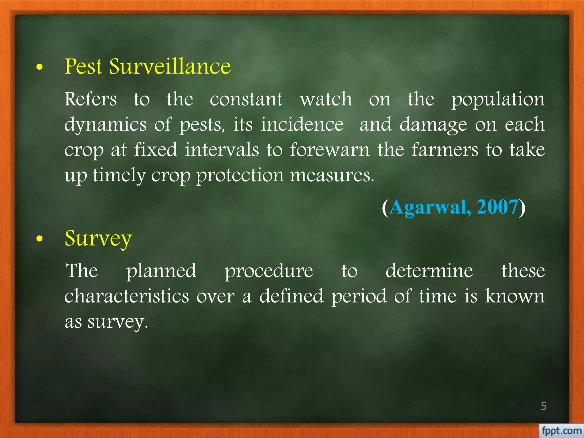 Pest surveillence and monitoring satyasri | PPTX