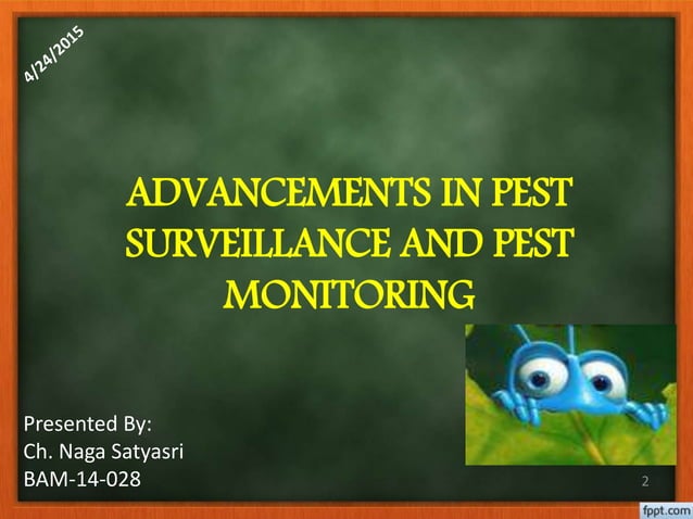 Pest surveillence and monitoring satyasri | PPTX