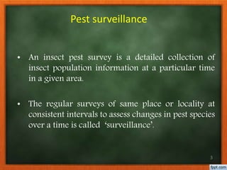 Pest surveillence and monitoring satyasri | PPTX