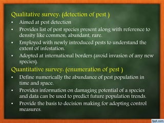 Pest surveillence and monitoring satyasri | PPTX