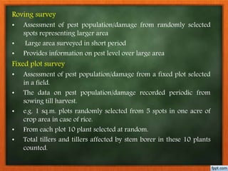 Pest surveillence and monitoring satyasri | PPTX