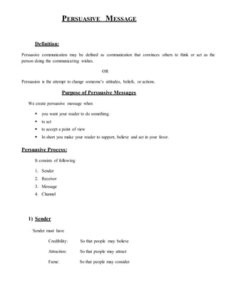 Pesuasive message | PDF