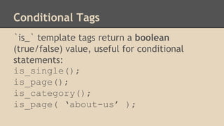 Building a WordPress theme | PPT