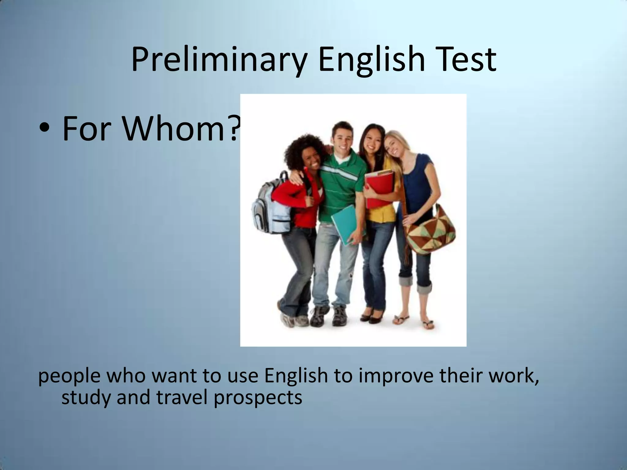 Preliminary English Test | PPTX