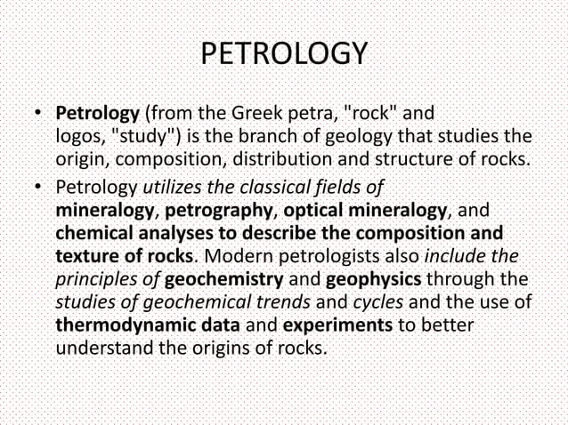 Petrology | PPT