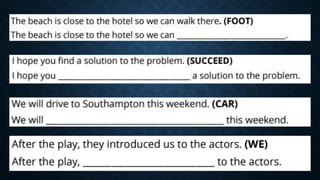 PET - speaking practice, vocabulary and grammar | PPT