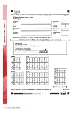 PET - B1 Preliminary for Schools EXAM TRAINER 2020-Key_LOP_HOC_THAY_MOL.pdf | Educational ...