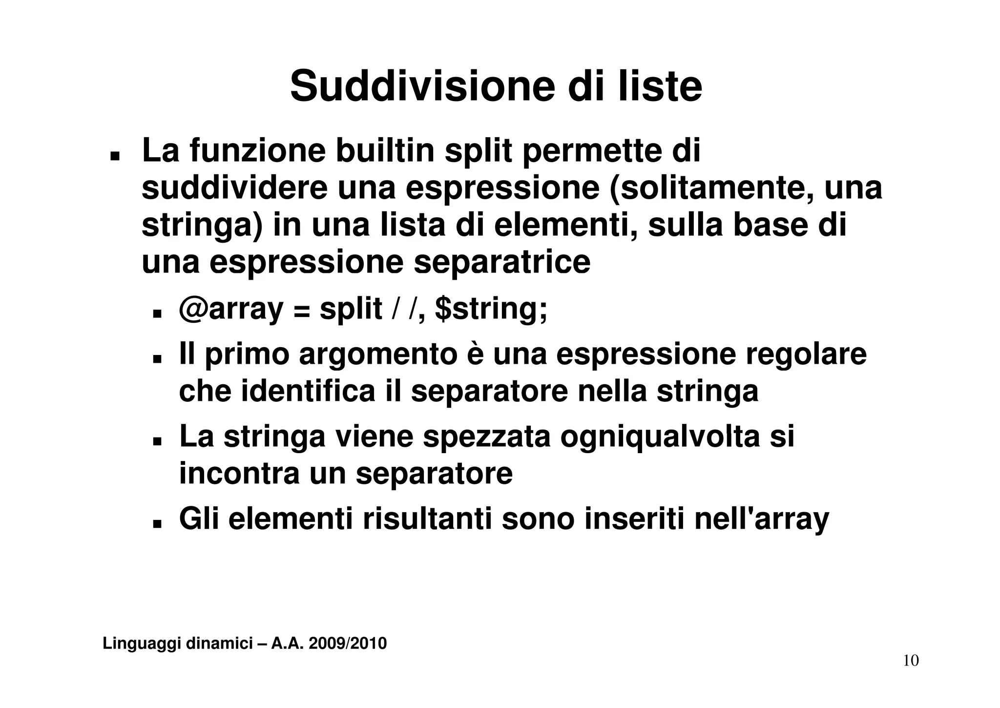 Pe t2 perl-caratteristiche | PDF | Programming Languages | Computing