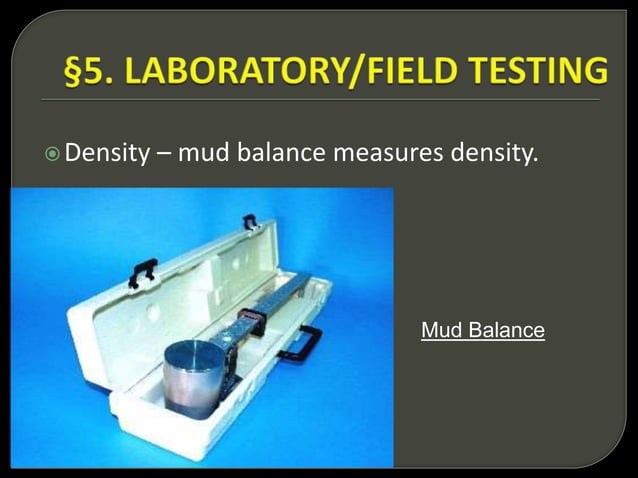 Drilling Mud Laboratory | PPTX | Chemistry | Science