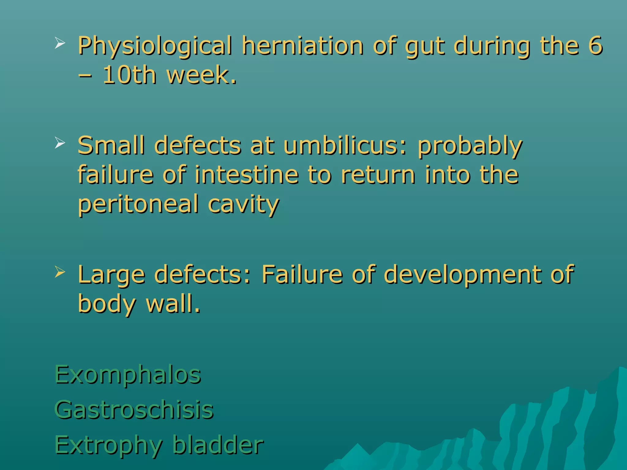 Abdominal wall defects | PPT