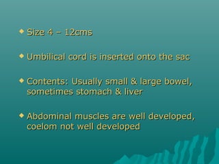 Abdominal wall defects | PPT