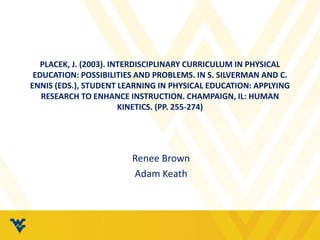 Pet 735 presentation interdisciplinary curriculum | PPTX