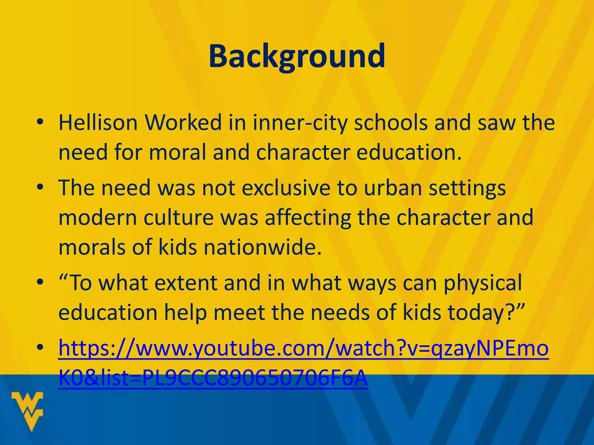 Teaching Personal and Social Responsibility: In Physical Education | PPTX