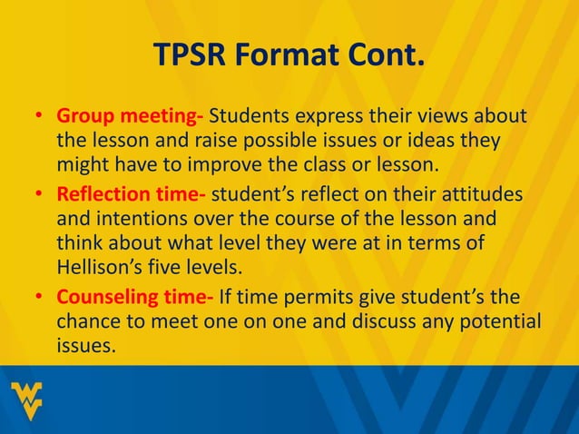 Teaching Personal and Social Responsibility: In Physical Education | PPTX