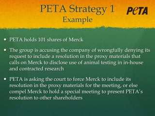 Peta influencing companies' strategies | PPTX | Vegetarian Diets | Food ...