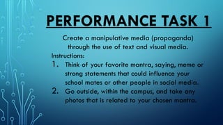 PEFORMANCE TASK - DIMENSIONS OF MEDIA IN MIL | PPTX