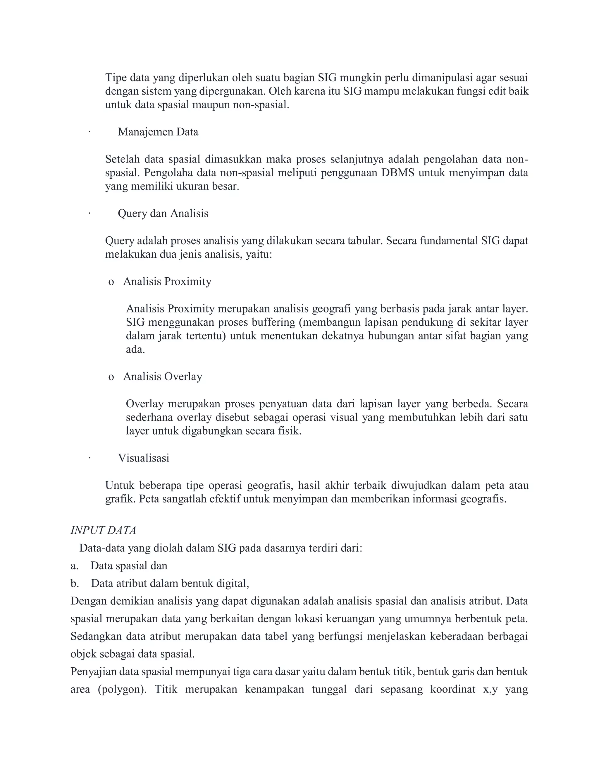 PETA, GIS, dan DATABASE SPASIAL | PDF