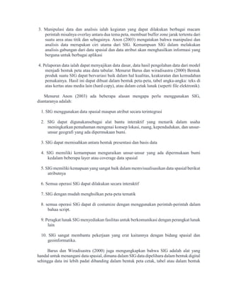 PETA, GIS, dan DATABASE SPASIAL | PDF