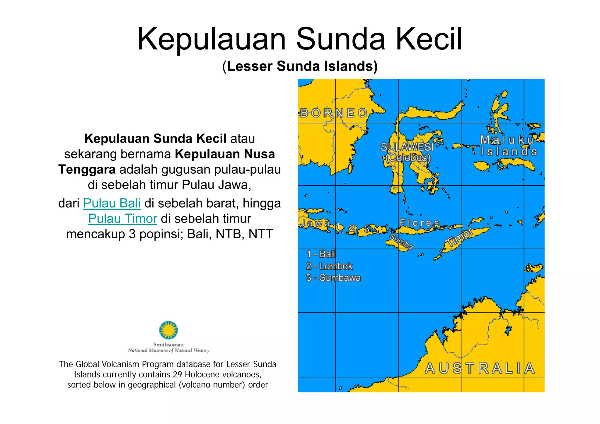 Peta Gunung Api Dan Potensi Geothermal Bali Ntb Ntt (ARMSTRONG.UNIMA) | PPT