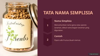 tanaman obat indonesia power point kelas xi far | PPT