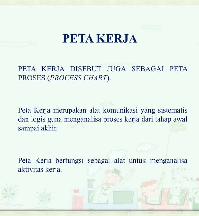 PETA - PETA KERJA (Industrial Engineering) | PPTX