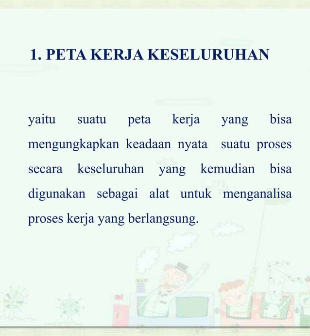 PETA - PETA KERJA (Industrial Engineering) | PPTX