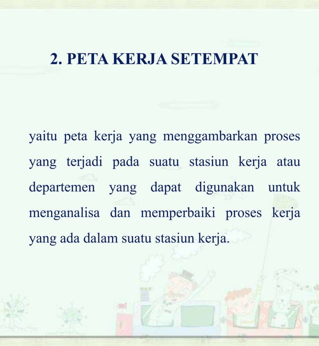 PETA - PETA KERJA (Industrial Engineering) | PPTX