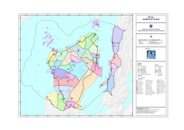 Peta administrasi kabupaten muna | DOCX
