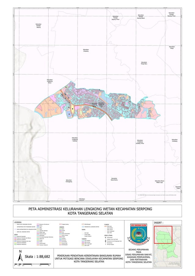Peta Administrasi Kecamatan Serpong ArchGIS | PDF