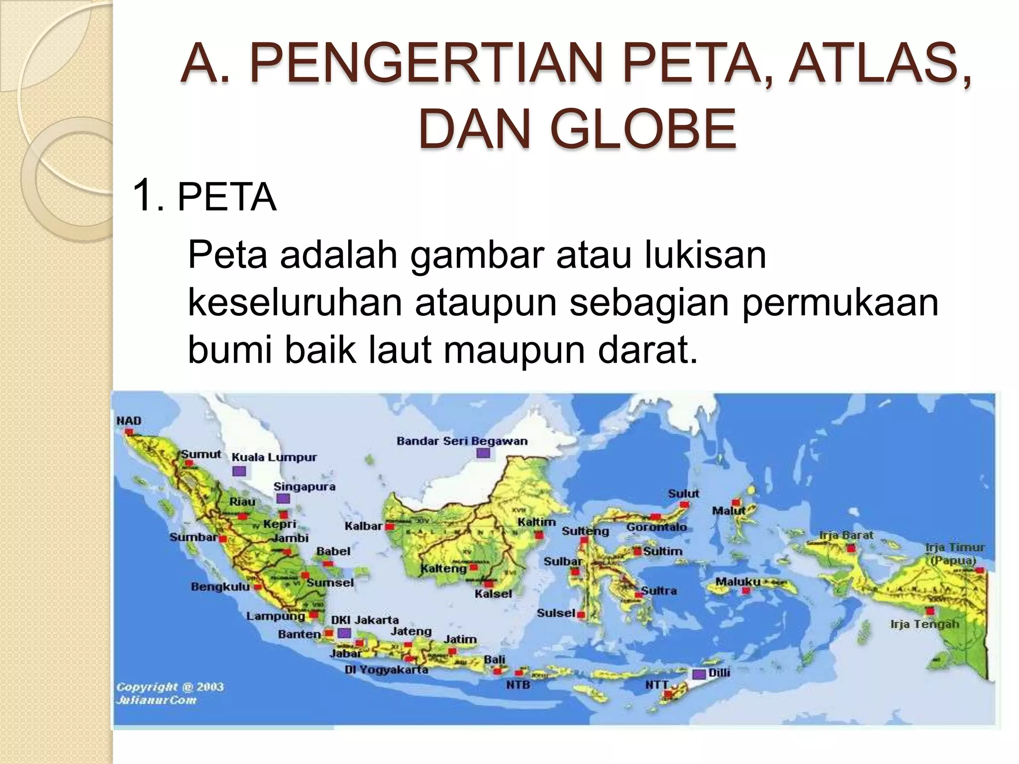 Peta, atlas, dan globe | PPTX
