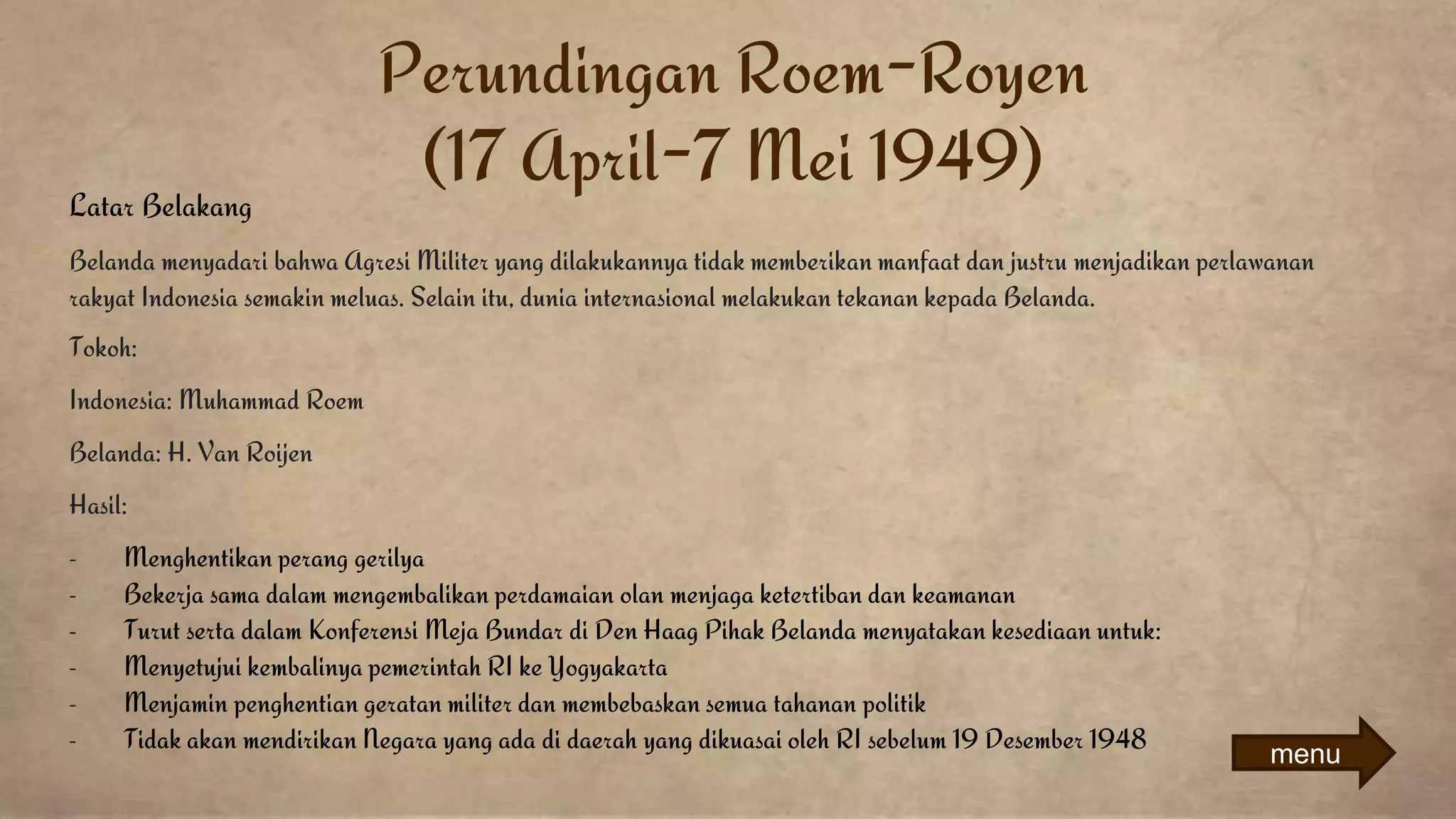 Perjuangan Bangsa Indonesia Dalam Mempertahankan Kemerdekaan Melalui Diplomasi | PPTX
