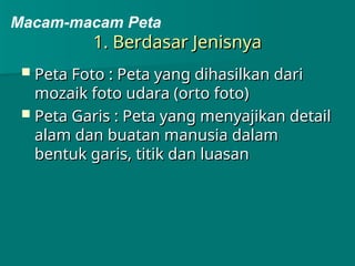 Peta Dan Pemetaan Struktur Bumi Dan Isin | PPT