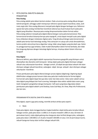 Peta digital, peta analog, theodolit, total station | PDF
