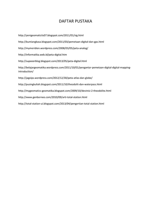 Peta digital, peta analog, theodolit, total station | PDF