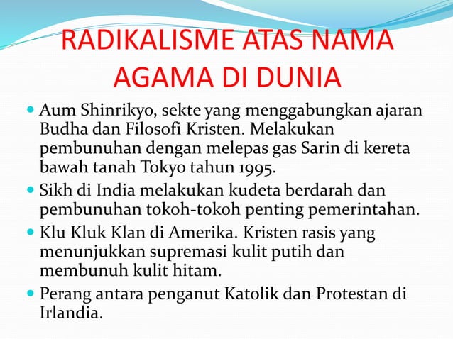 Peta Gerakan Radikal di Indonesia | PPTX