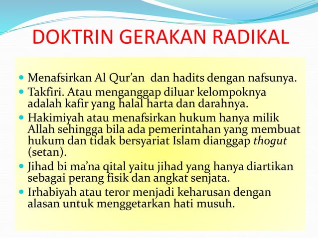 Peta Gerakan Radikal di Indonesia | PPTX