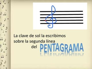 Las lineas y espacios de pentagrama | PPTX