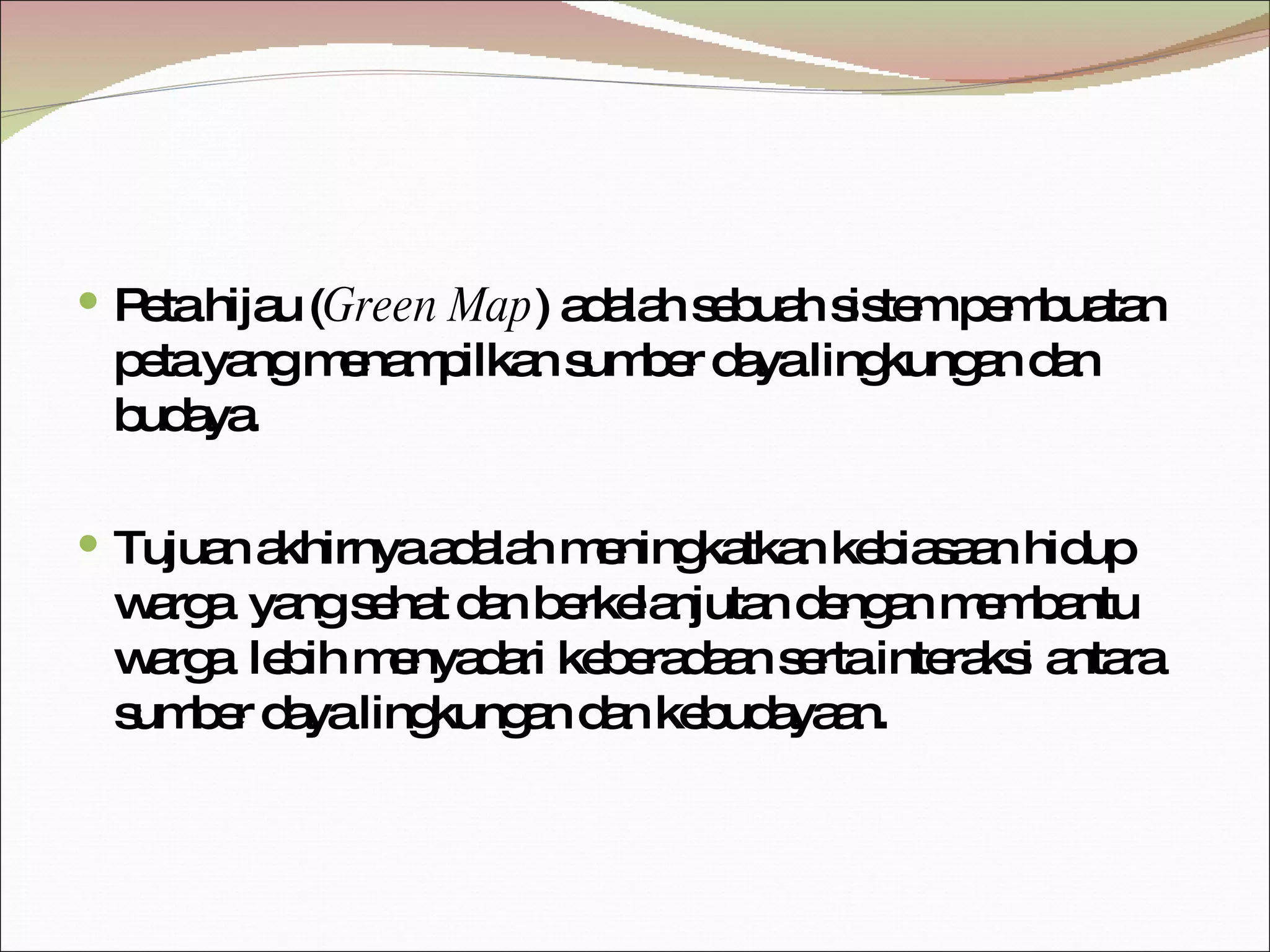 Peta Hijau Jakarta Presentasi | PPT