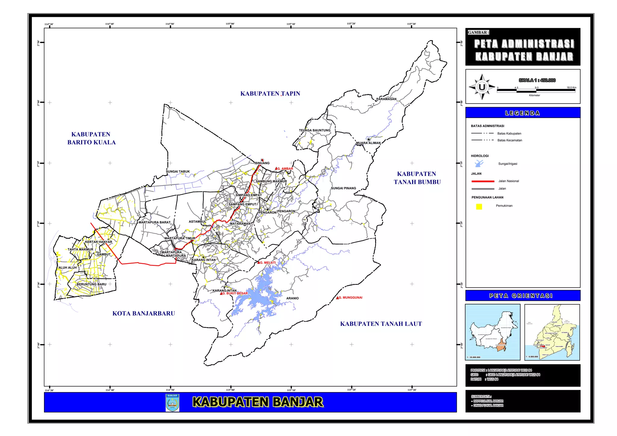 Peta kab banjar kalsel | PDF