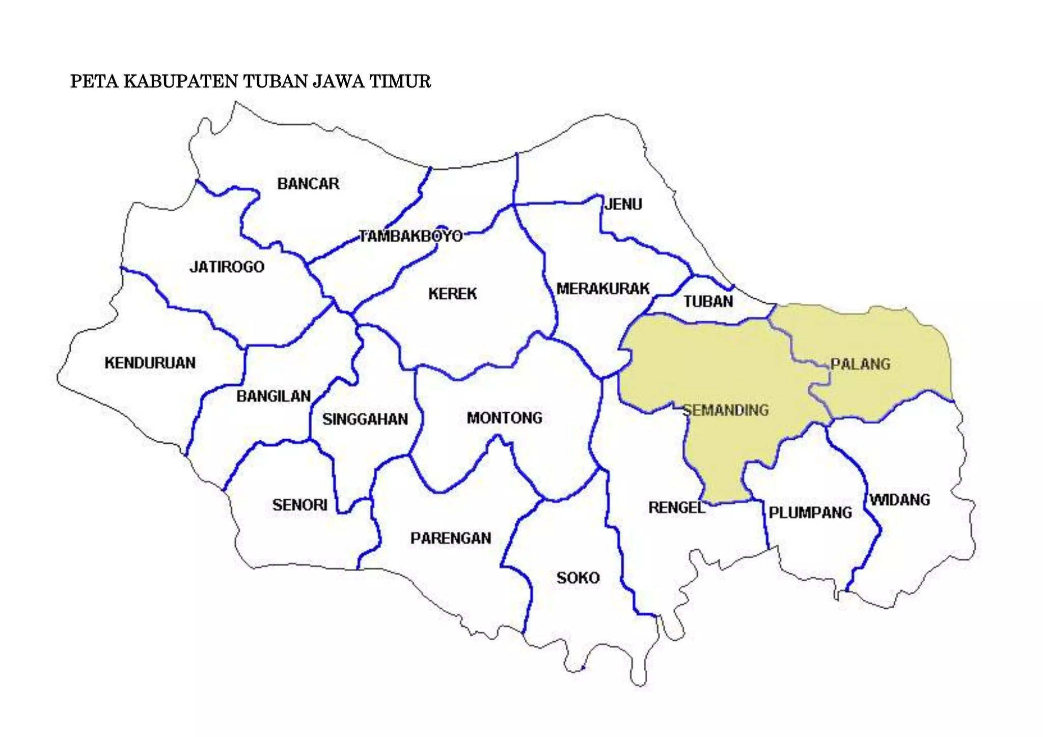 Peta kabupaten tuban jawa timur | DOCX