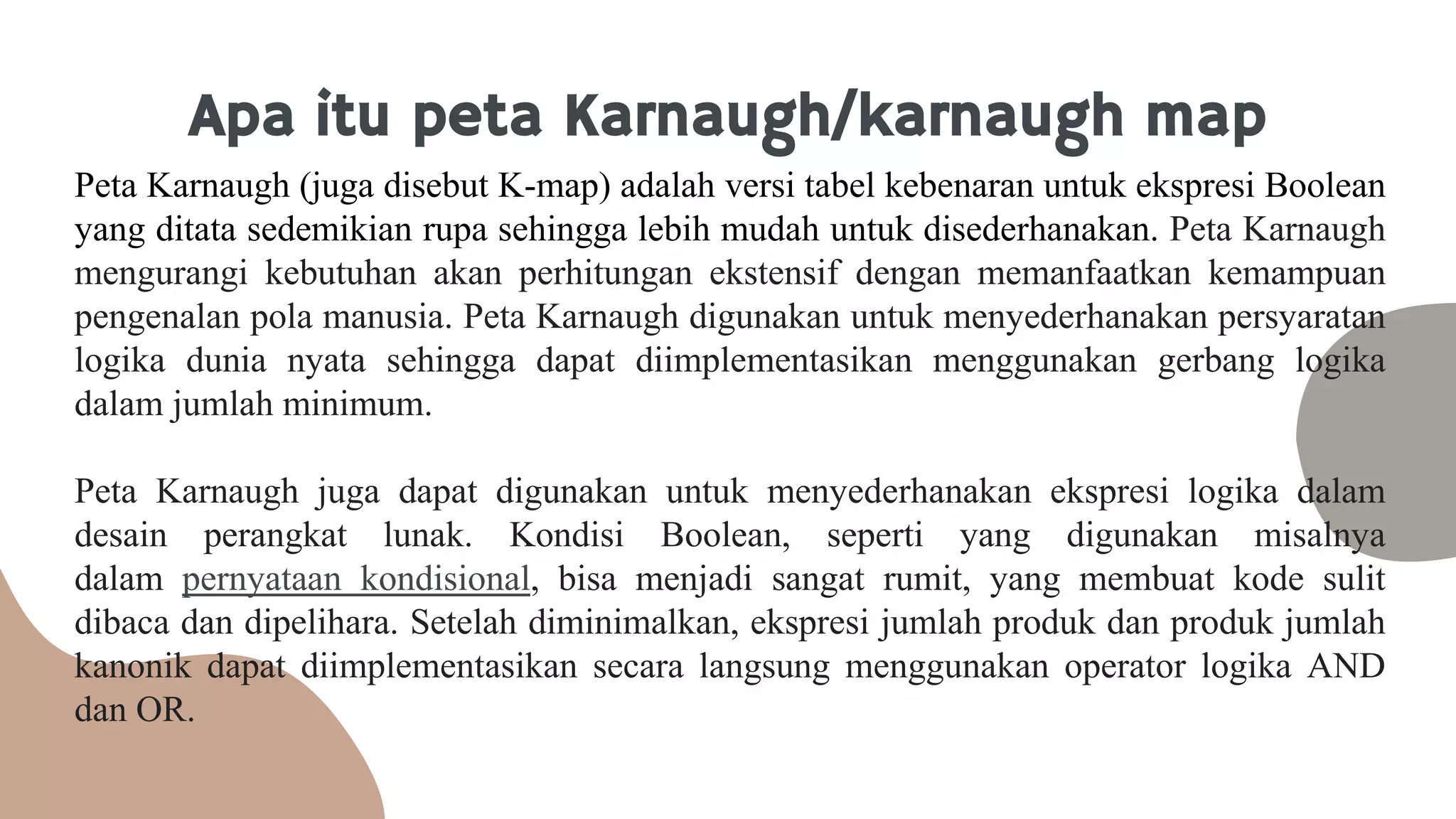 Peta karnaugh | PPTX