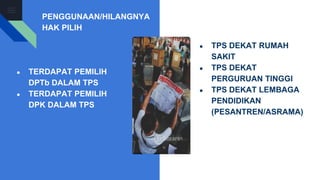 Peta kerawanan pemilu 2019 - BAWASLU | PPTX