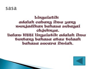 Peta konsep linguistik | PPTX