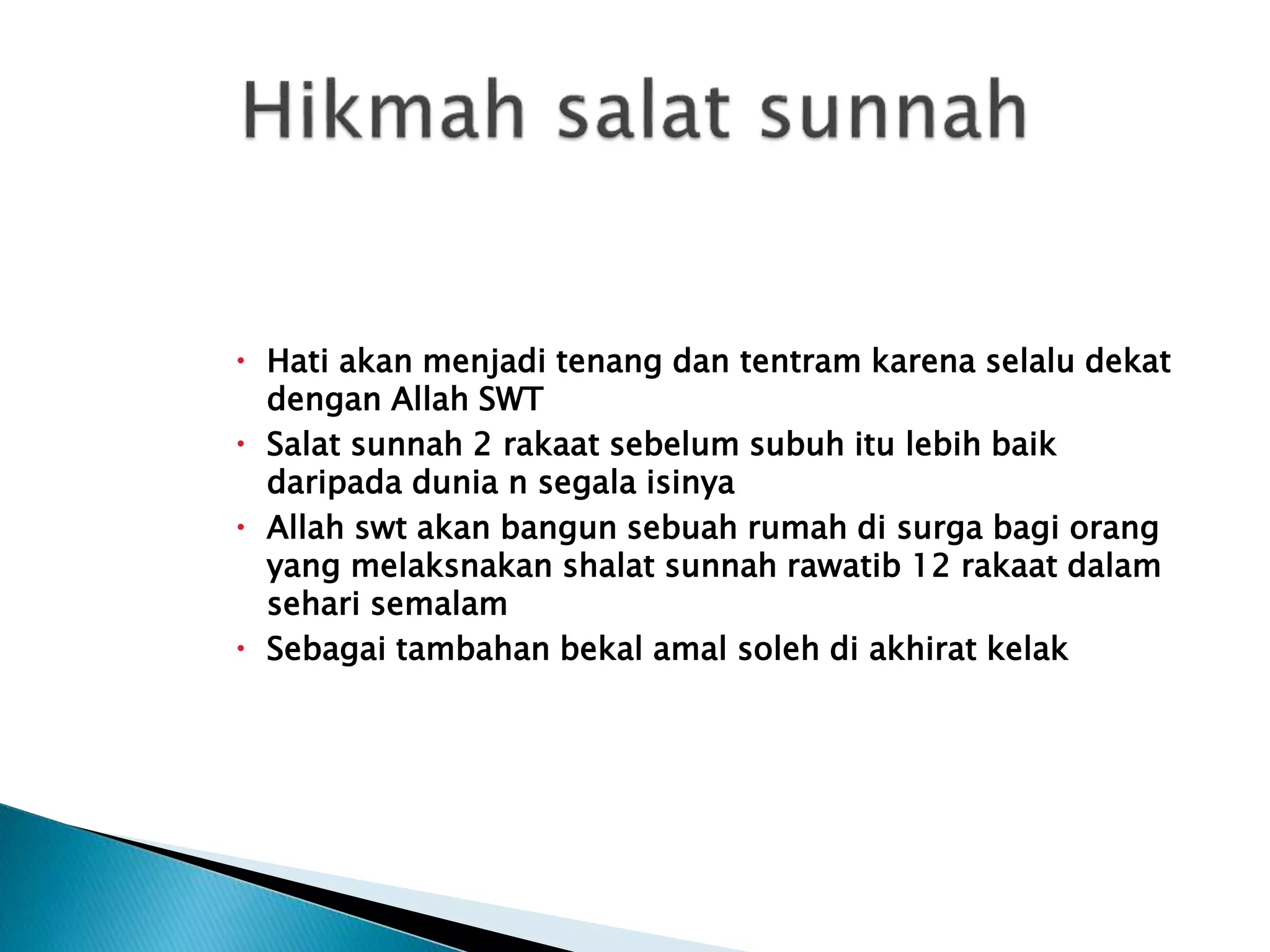 Peta konsep sholat sunnah muakkad | PPTX