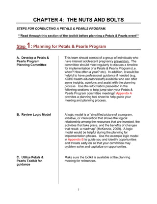 Petals And Pearls Program Toolkit | PDF