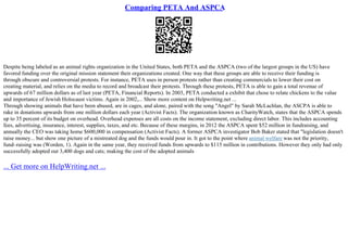 Peta Mission Statement | PPT